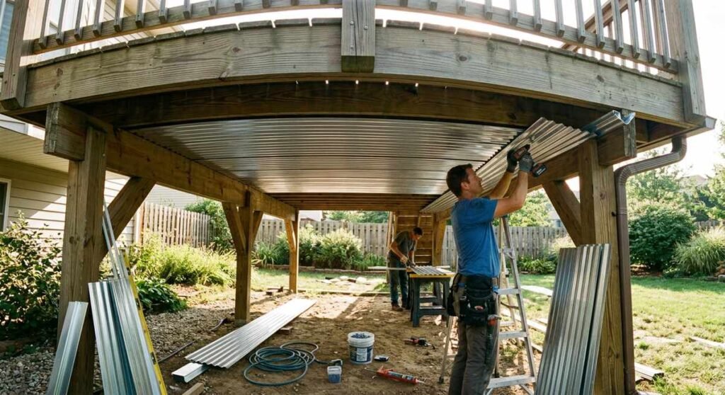 How to Waterproof a Deck from Underneath: 5 Methods + Costs
